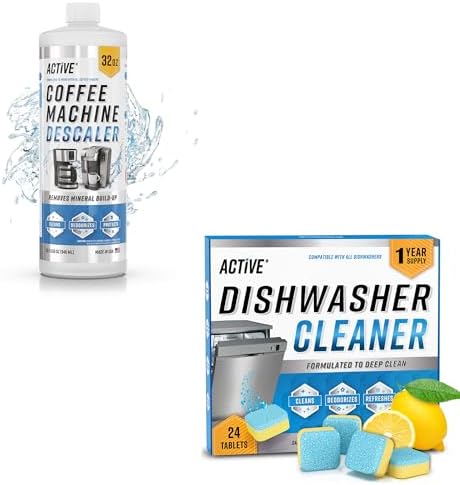 Amazon.com: ACTIVE Dishwasher Cleaner and Coffee Machine Descaler ...