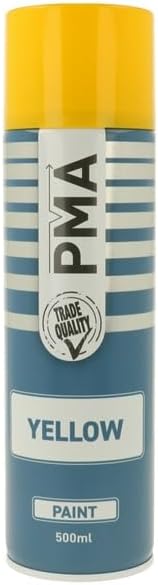 PMA YELLOW FAST-DRYING SPRAY PAINT 500ML : Amazon.co.uk: DIY & Tools