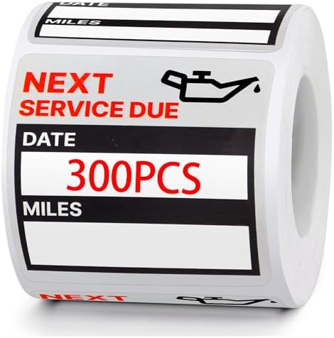 Amazon.com : 2 inch Oil Change Service Reminder Static Cling Stickers ...