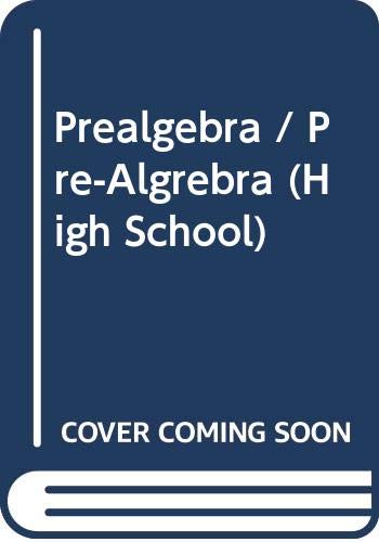 Prealgebra / Pre-Algrebra (High School) (Spanish Edition): Bittinger ...