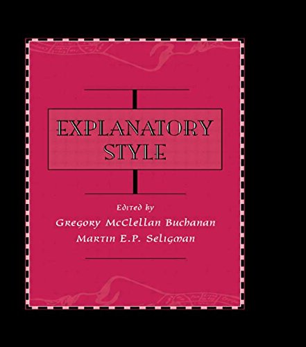 Amazon.com: Explanatory Style: 9780805809244: Buchanan, Gregory McClell ...