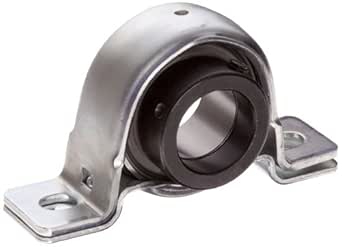 Timken PB1/2 Pillow Block, 2 Bolt Holes, Non-Relubricatable, Stamped Steel, Eccentric Locking ...