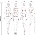 8PCS Fashion Sketching Templates, Fashion Illustration Rulers, Sewing ...