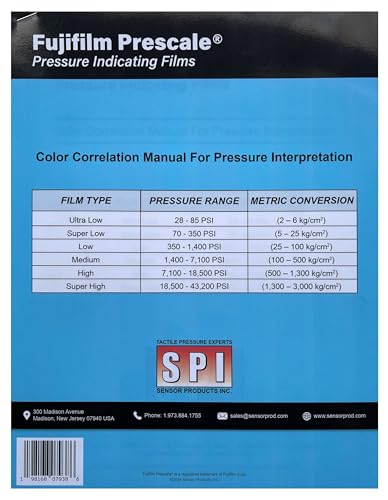 Fujifilm Prescale Color Correlation Manual For Pressure Interpretation ...