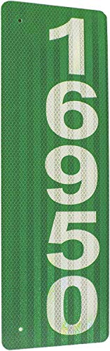 Custom 911 Reflective Address Sign - Very Highly Visible in The Daytime ...