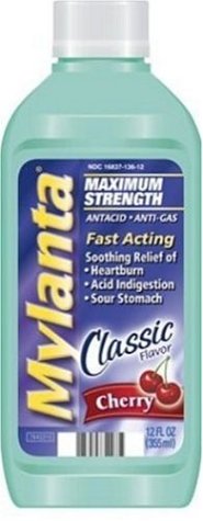 Amazon.com: Mylanta Maximum Strength Cherry Flavor - 12-Ounce. (Pack of ...