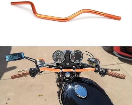 Amazon.com: USTPO Motorcycle Handlebar 7/8" 22mm Cafe Racer Handlebars ...