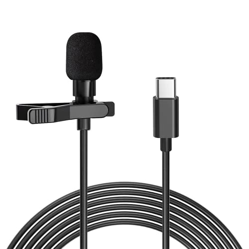 USB C Microphone Lavalier Lapel Wired Mini Mic Omnidirectional - Want ...