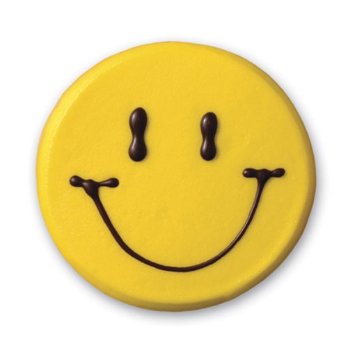 Amazon.com: Decorated Sugar Cookies - Happy Face - by Merlino Baking ...