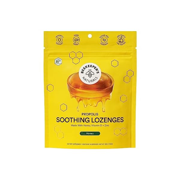 Soothing Honey Cough Drops - Immune Support with Vitamin D, Zinc and ...