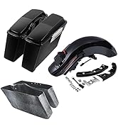 Amazon.com: TCMT Hard Saddlebags & Liners Carpet Insert + Rear Fender ...