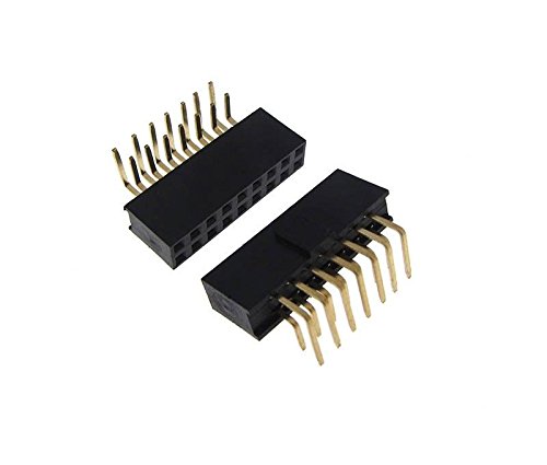2x7 Pins 14-Pin 2.54mm 0.1" Female Header Right Angle Polarizing Key ...