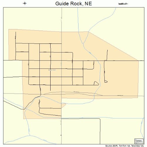 Amazon.com: Large Street & Road Map of Guide Rock, Nebraska NE ...