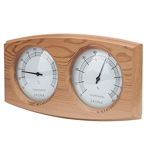 Amazon.com: HOHXFYP Thermo Hygrometer,2 in 1 Hygrometer,Cedar Wood and ...