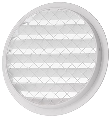 160mm / 6 inch Round Metal White Ventilation Grille – Aluminium Air ...