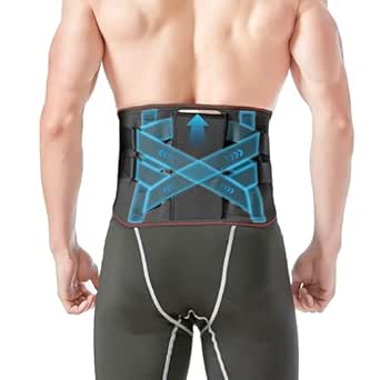 Amazon.com: Herokoo Back Brace for Lower Back Pain Relief, back support ...