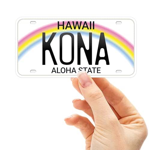 Amazon.com: Hawaii Bumper Stickers for Car with 8 Hawaiian Cities ...