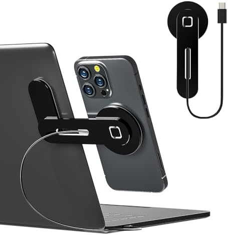 Amazon.com: DK177 Magnetic Phone Holder, Laptop or Desktop Monitor Side ...