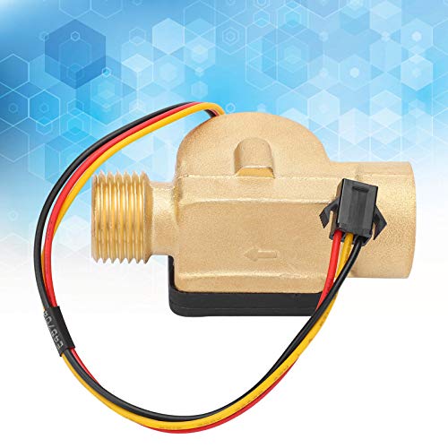 Water Flow Sensor, Messing Gemaakt 0.3-10L/min DC3-24V Hall Effect ...