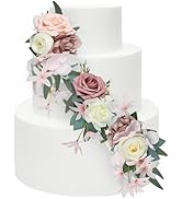 Amazon.com: Rinlong 3Pcs Berry Pink Cake Topper Pre-made Cake ...