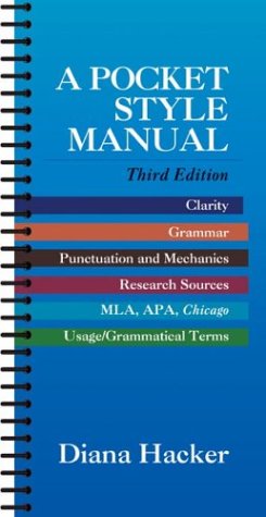 A Pocket Style Manual: Diana Hacker: 9780312204884: Amazon.com: Books