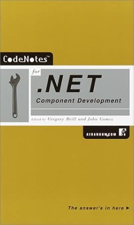 CodeNotes for .NET: Gregory Brill: 9780812991895: Amazon.com: Books