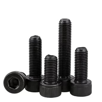 M6 6mm CAP HEAD SOCKET SCREWS BLACK ALLEN KEY BOLTS 12.9 HIGH TENSILE ...
