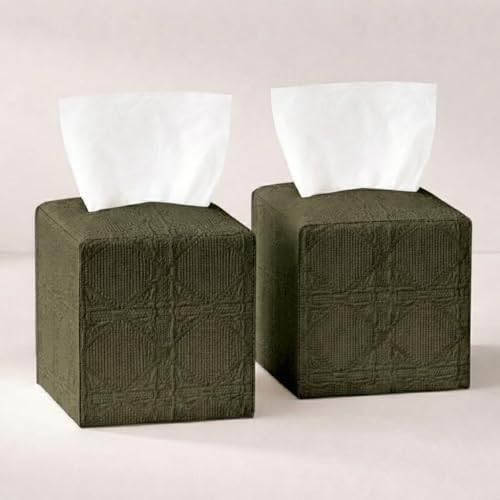 Amazon.com: Avolander Tissue Box Cover 2-Pack, Square Tissue Holder ...
