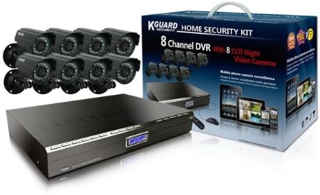 Amazon.com : KGUARD SecurityInc. CA24-H03 (500G) Series 8-Channel H.264 ...