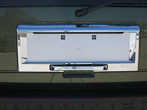 Buy Hummer H2 Chrome Rear License Plate Frame Cover and Handle Cover ...