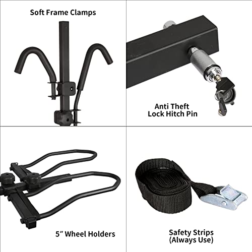 Snapklik.com : WEIZE Hitch Bike Rack, Wobble Free Smart Tilting Bicycle ...