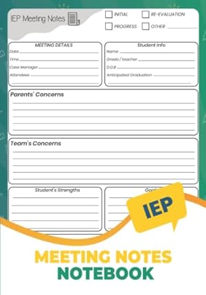 IEP Planner: Special Education Planner for Teachers, Version 1 ...