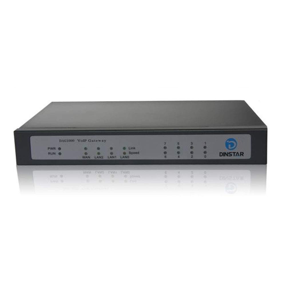 Dinstar DAG1000-8S FXS Analog VoIP Gateway Versatile Simple Operation ...