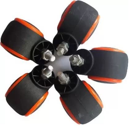 SL SONS Heavy Duty Alloy Screw Twin Caster (Wheels) Suitable for All ...