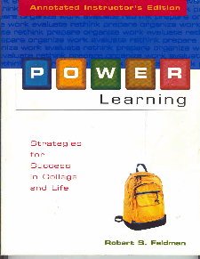 Power Learning: Robert S. Feldman: 9780072337242: Amazon.com: Books