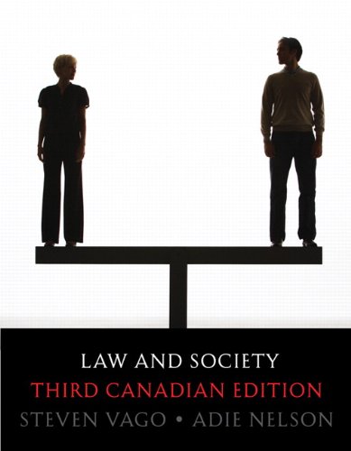 Amazon.co.jp: Law and Society, Third Canadian Edition (3rd Edition ...