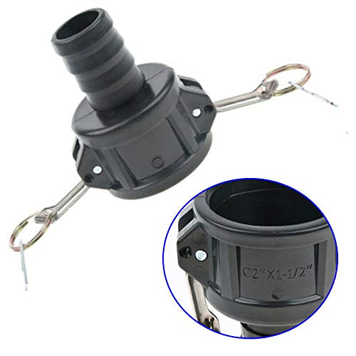 WHIZZO 275/330 IBC Tote Drain Adapter 2 Inch Cam Lock to 1.5''Garden ...