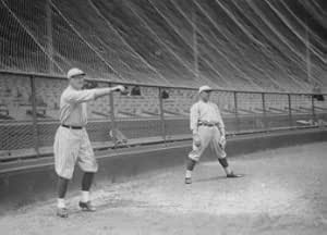 Amazon.com: 1920 photo Larry Doyle at left, throwing ball, New York NL ...