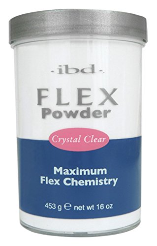 Amazon.com : IBD Flex 71830 Crystal Clear Powder, 16 Ounce : Nail ...