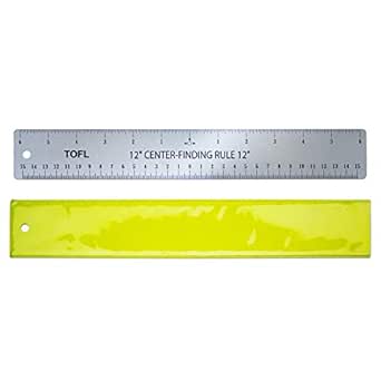 12 Inch Stainless Steel Center Finding Ruler Finds Exact Center Between ...