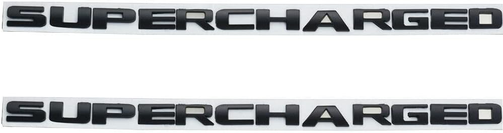 Amazon.com: 2Pack Supercharge Supercharged Aluminum Emblems Side ...