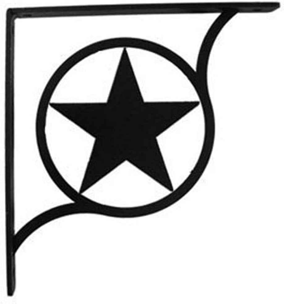 Amazon.com: Village Wrought Iron Rodeo Star Shelf Brackets Large (Pair ...