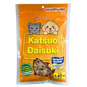 Amazon.com: §m marutomo Cat Treats Low-Sodium Dried Bonito Flakes Topper for Dog & Cat, KATSUO ...