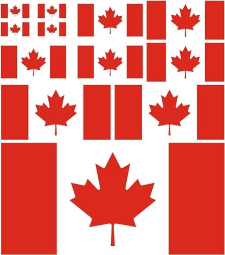 Canada Canadian Flag Maple Leaf Vinyl Sticker Decal For Vehicle Car ...