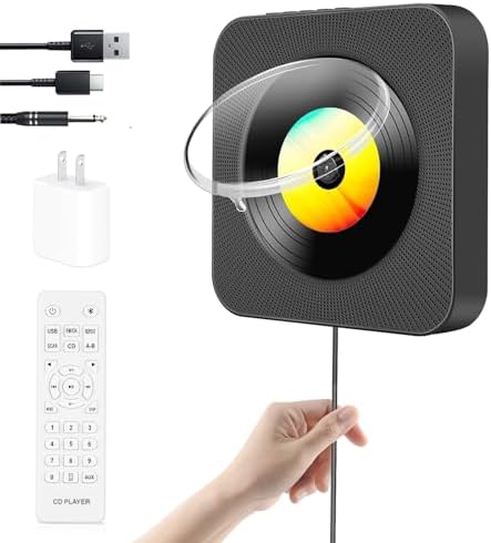 Amazon.com: Bluetooth CD Player with FM, Wall CD Players Portable ...