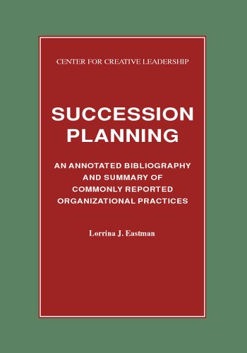 Succession Planning: An Annotated Bibliography and Summary of Commonly ...