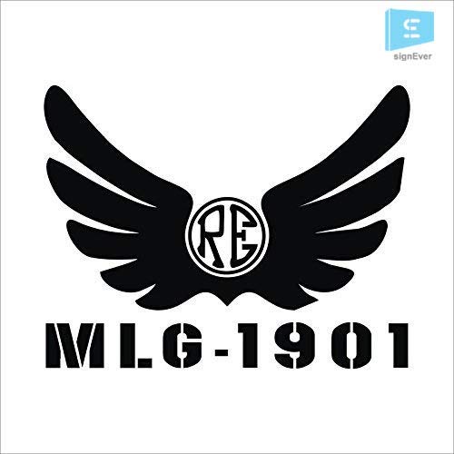 SIGN EVER MLG 1901 Star Wings Logo Stickers for Royal Enfield 350,500 ...