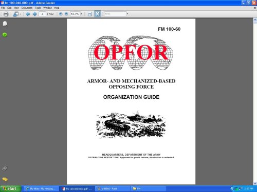 Armor And Mechanized Based Opposing Force Organization Guide (U.S. Army ...