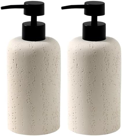 Haocoott - Dispensadores de jabón de 400 ml, 13.5 onzas, 2 piezas ...