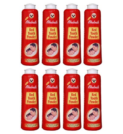 Buy Bhutnath Red Tooth Powder | Lal Dant Manjan 100 Grams (Pack Of 8 ...